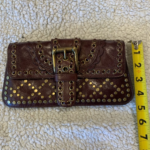 issabella fiore | Bags | Isabella Fiore Leather Flap Clutch Wallet ...